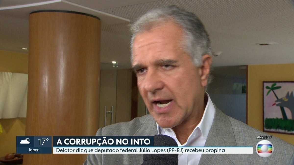 Delator diz que deputado Júlio Lopes recebeu propina do Into