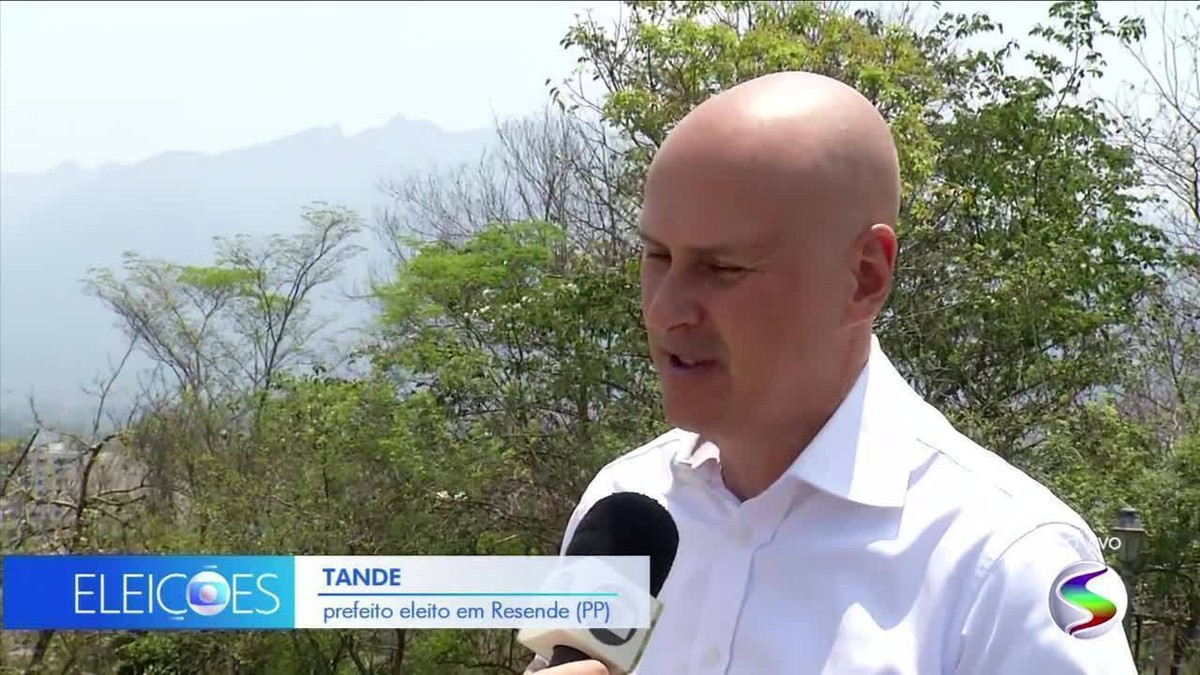 Ao RJ1, Tande Vieira, prefeito eleito em Resende, promete manter a ...