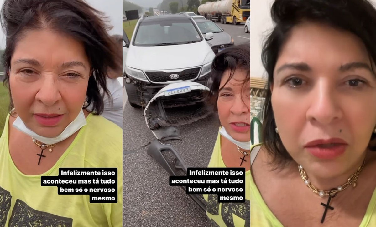 Roberta Miranda sofre acidente de carro e diz que bateu cabeça e ombro ...