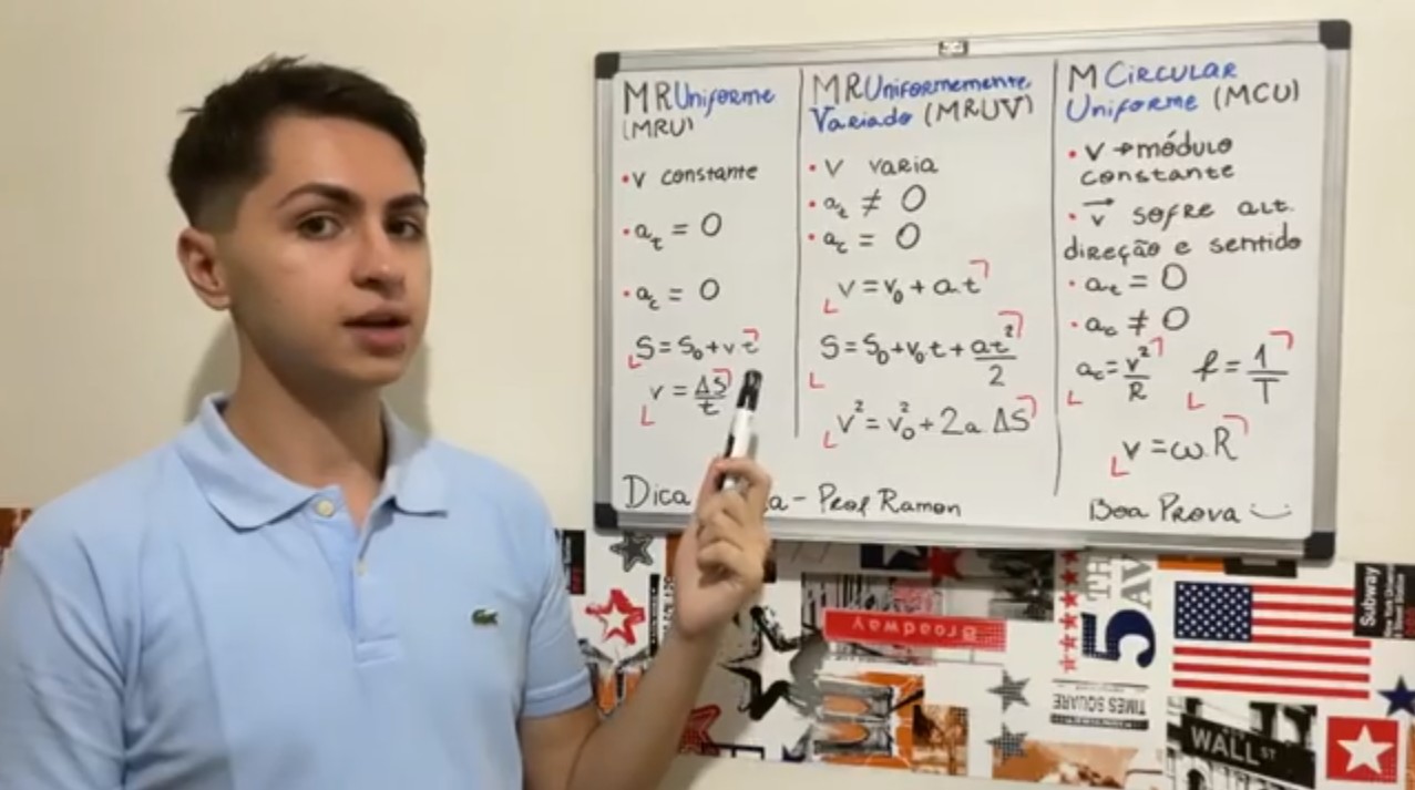 Prepara: professor de Física explica cinemática, que pode cair em ...