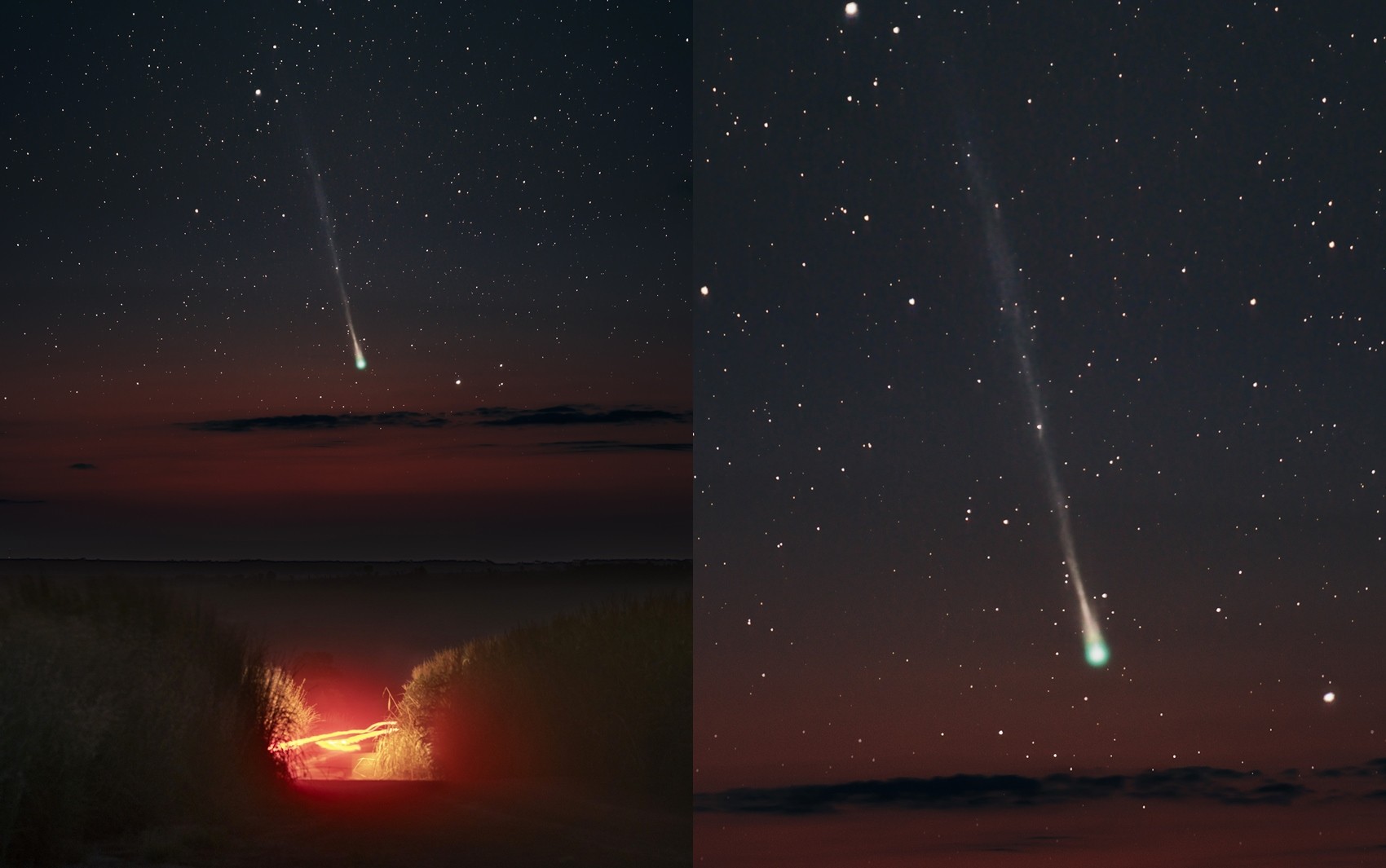 Fotógrafo registra cometa passando pelo céu de Goiás; veja fotos | G1