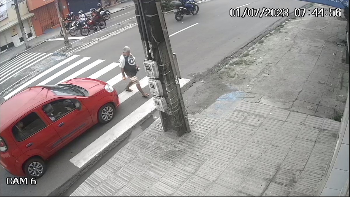 Idoso é atropelado na faixa de pedestre em João Pessoa | Paraíba | G1