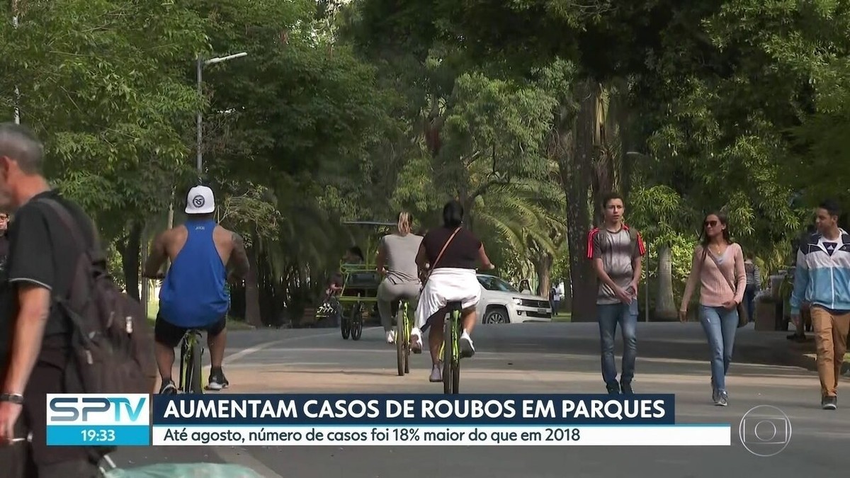 Roubos em parques aumentam 18% em SP | São Paulo | G1
