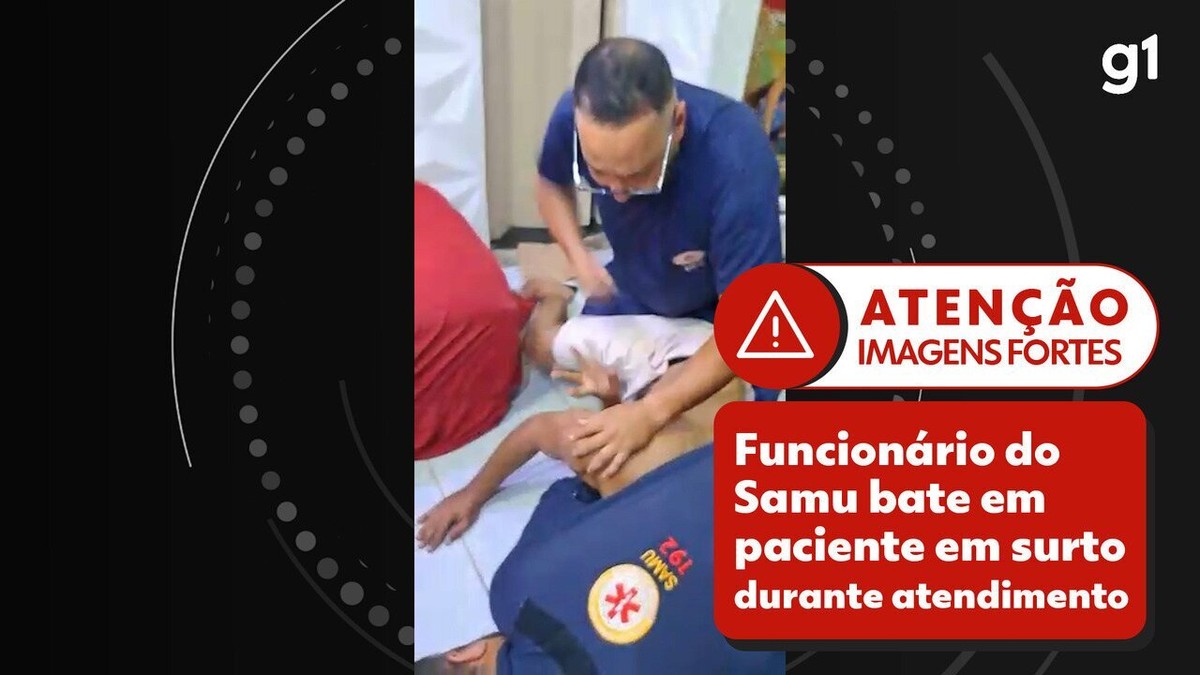 Funcionário do Samu bate em paciente em surto durante atendimento no Rio; vídeo | Rio de Janeiro ...