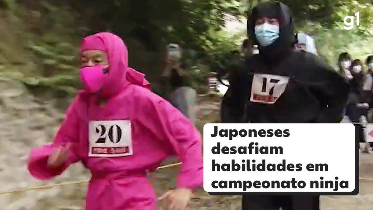 Japoneses levam habilidades ao limite em campeonato ninja; veja vídeo ...