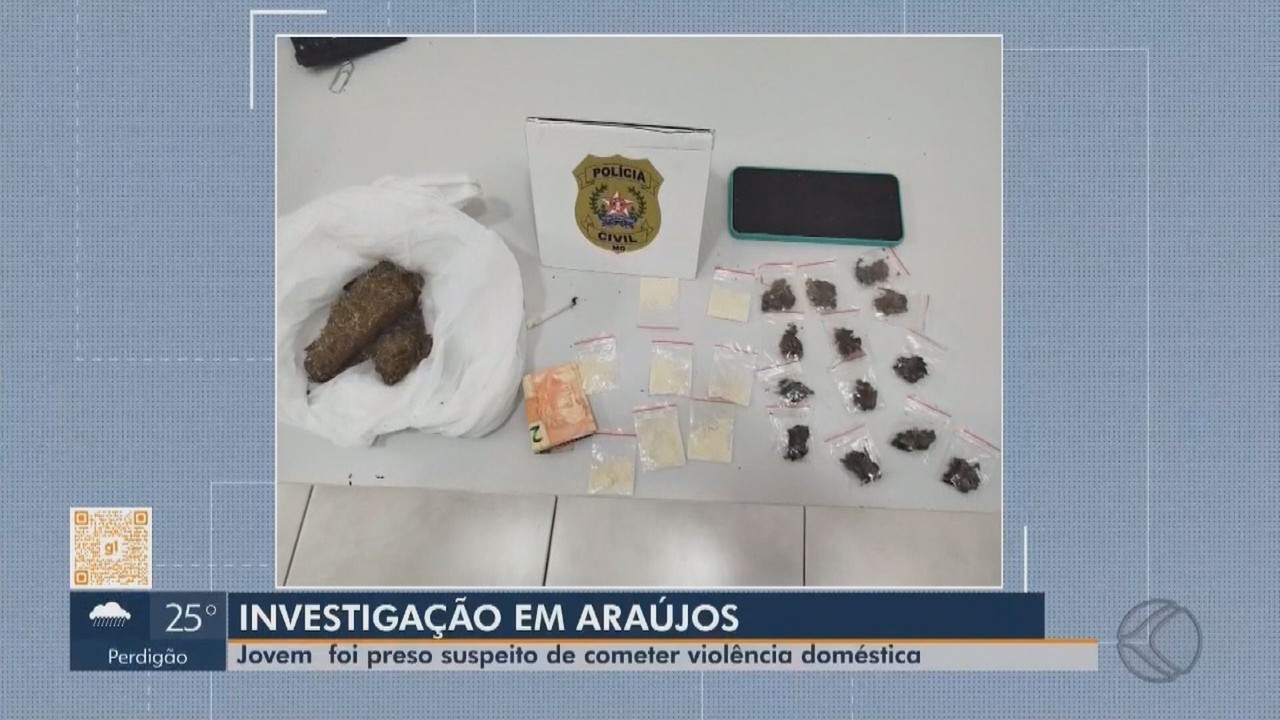 Polícia prende jovem por violência doméstica e acaba apreendendo drogas ...