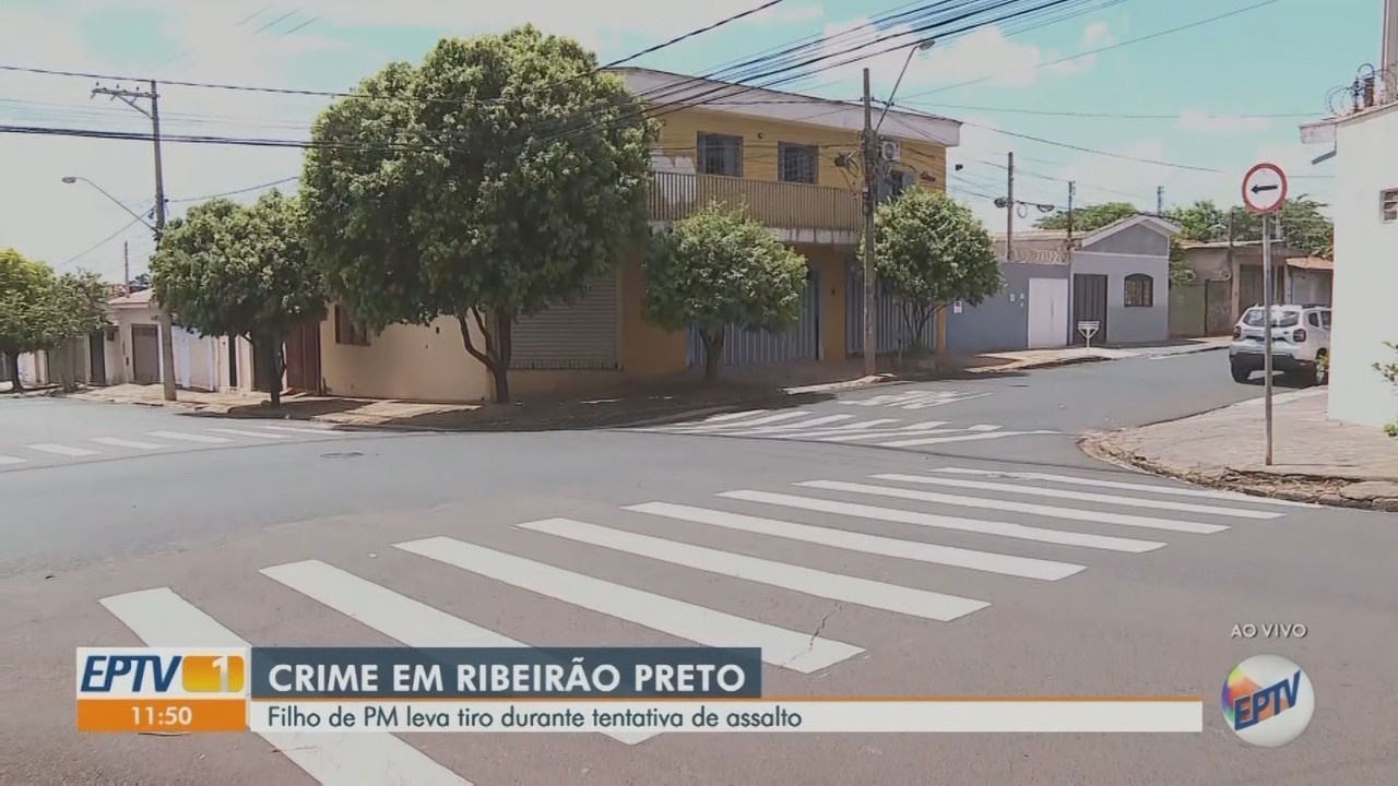 Filho de policial militar é baleado durante tentativa de roubo em Ribeirão Preto, SP
