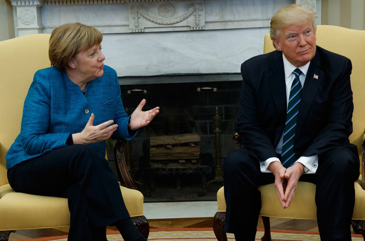 Merkel chega à Casa Branca para se reunir com Trump | Mundo | G1