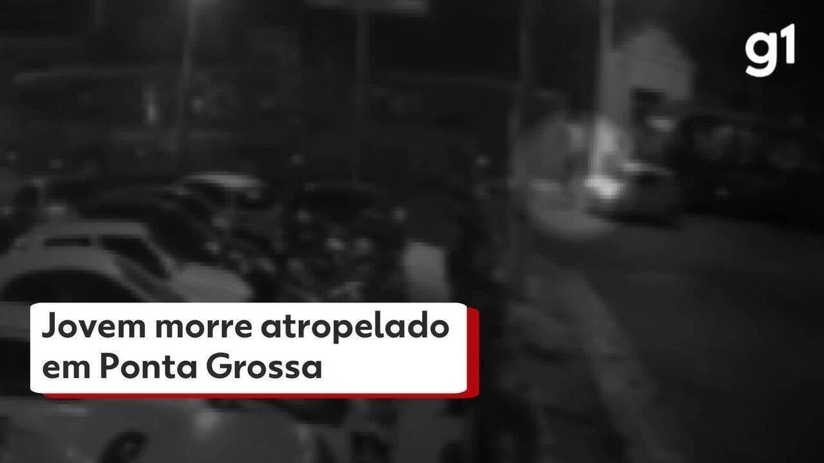 Jovem morre após ser atropelado por carro e jogado para baixo de ônibus em Ponta Grossa; câmera ...