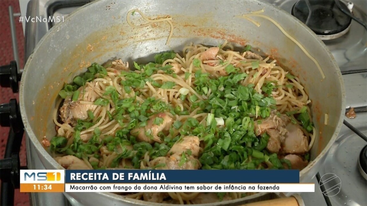 'Receita de família': MS1 mostra passo a passo do macarrão de fazenda ...