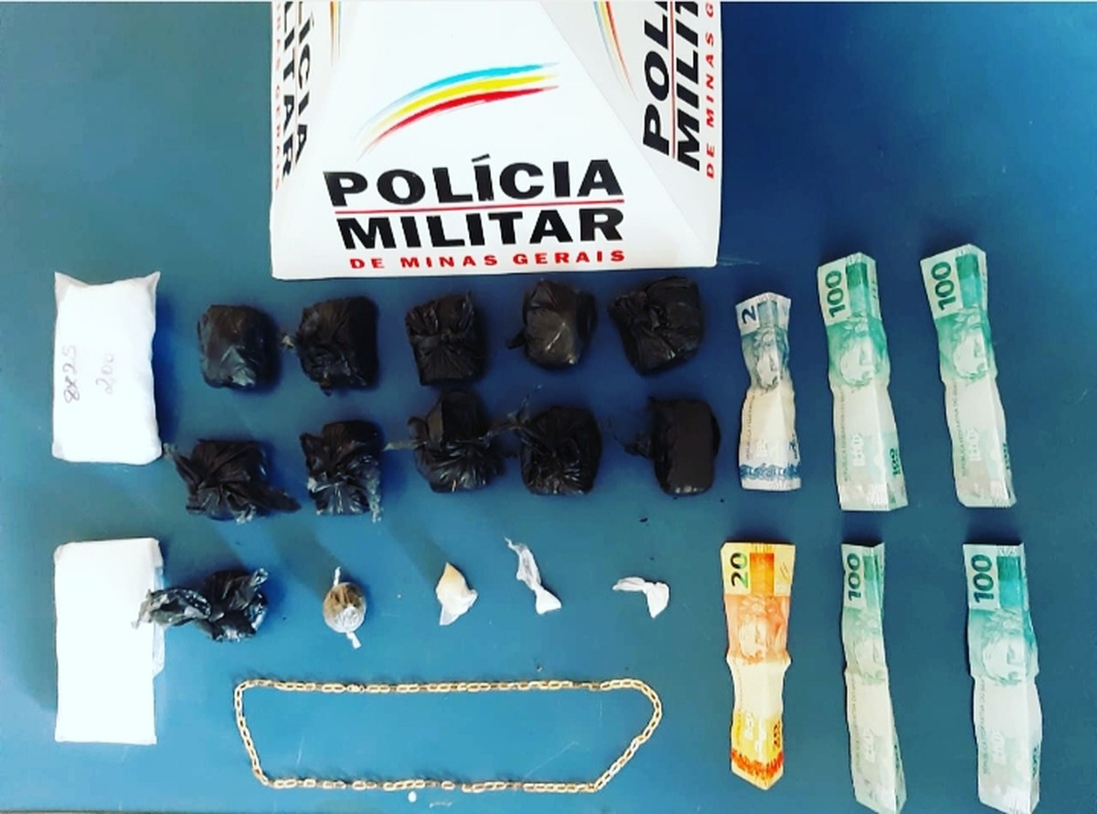 Jovem é preso com drogas após cair de moto durante fuga e pular vários ...