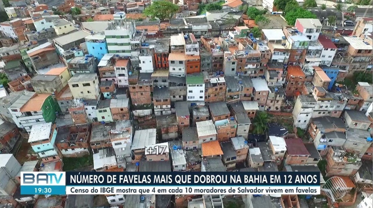 Quatro a cada 10 habitantes de Salvador viviam em favelas em 2022 ...