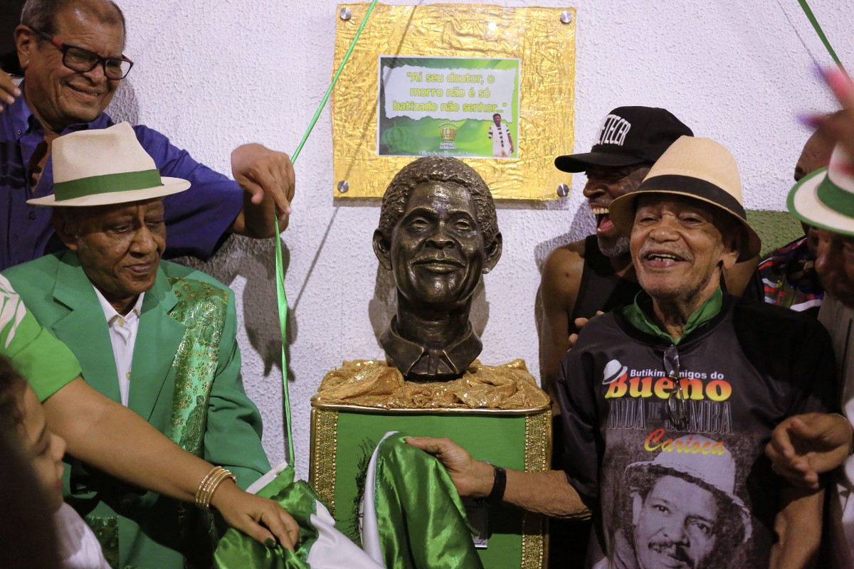 Império Serrano inaugura busto de Beto Sem Braço | Carnaval 2024 no Rio ...