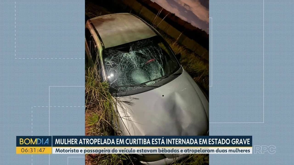 Mulher fica em estado grave após ser atropelada por motorista embriagada em Curitiba | Paraná | G1