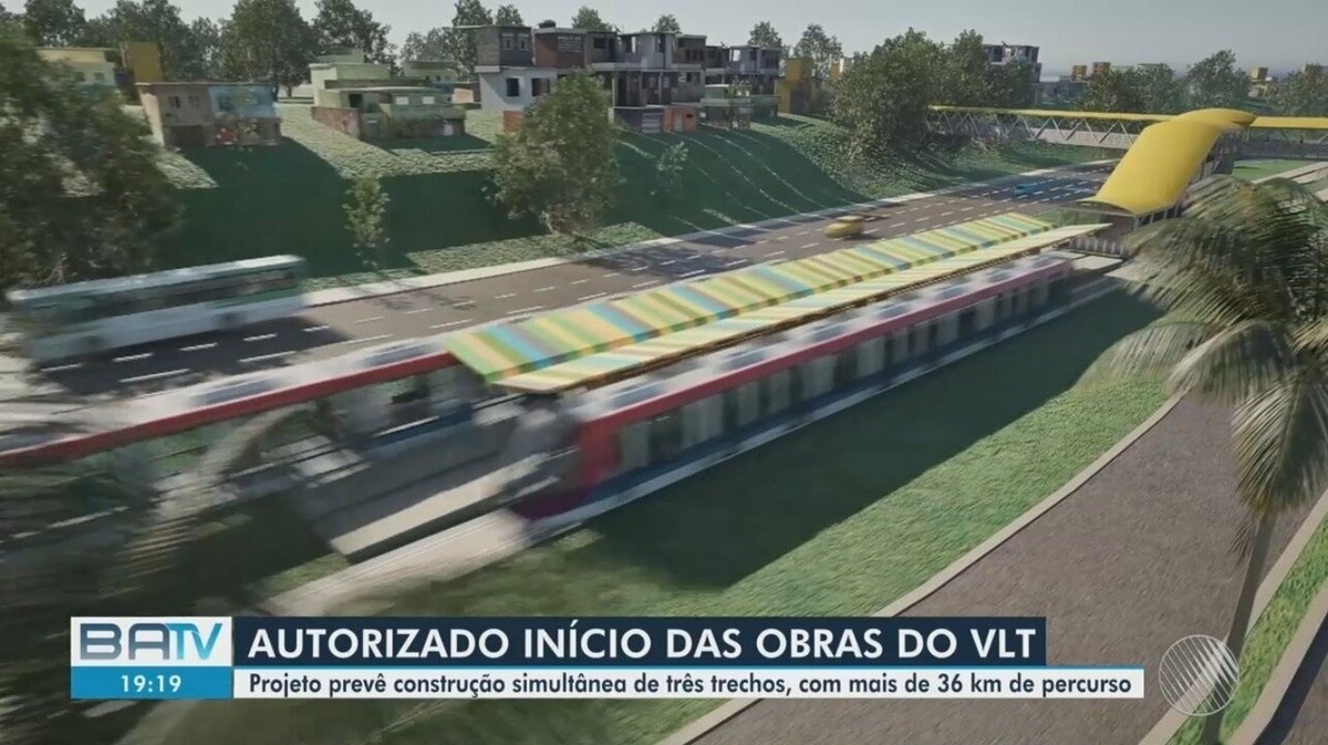 Governo da Bahia autoriza início das obras do VLT; percurso será de 36,4 quilômetros | Bahia | G1