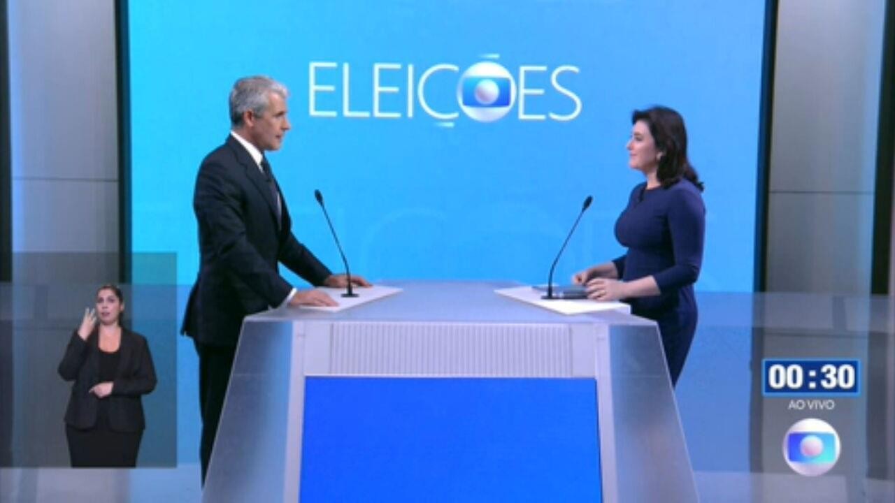 Debate da Globo para presidente; veja íntegra em VÍDEOS | G1