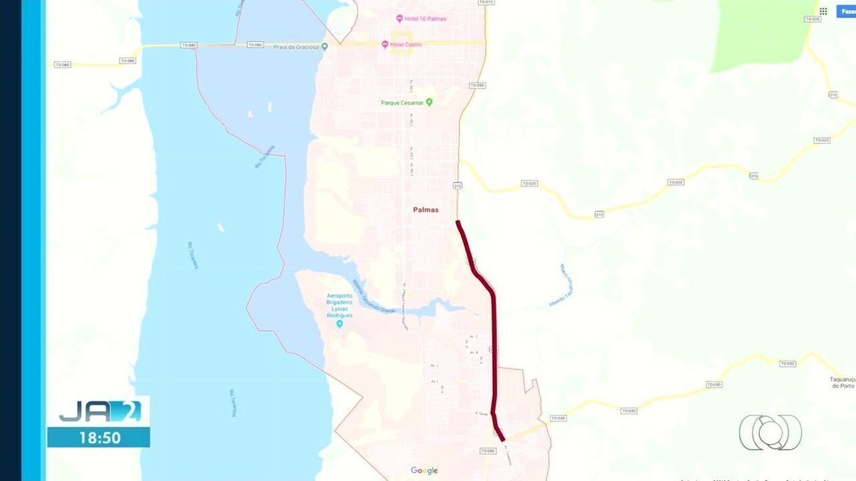 Entenda qual trecho de rodovia que corta Palmas é BR-010 e TO-050