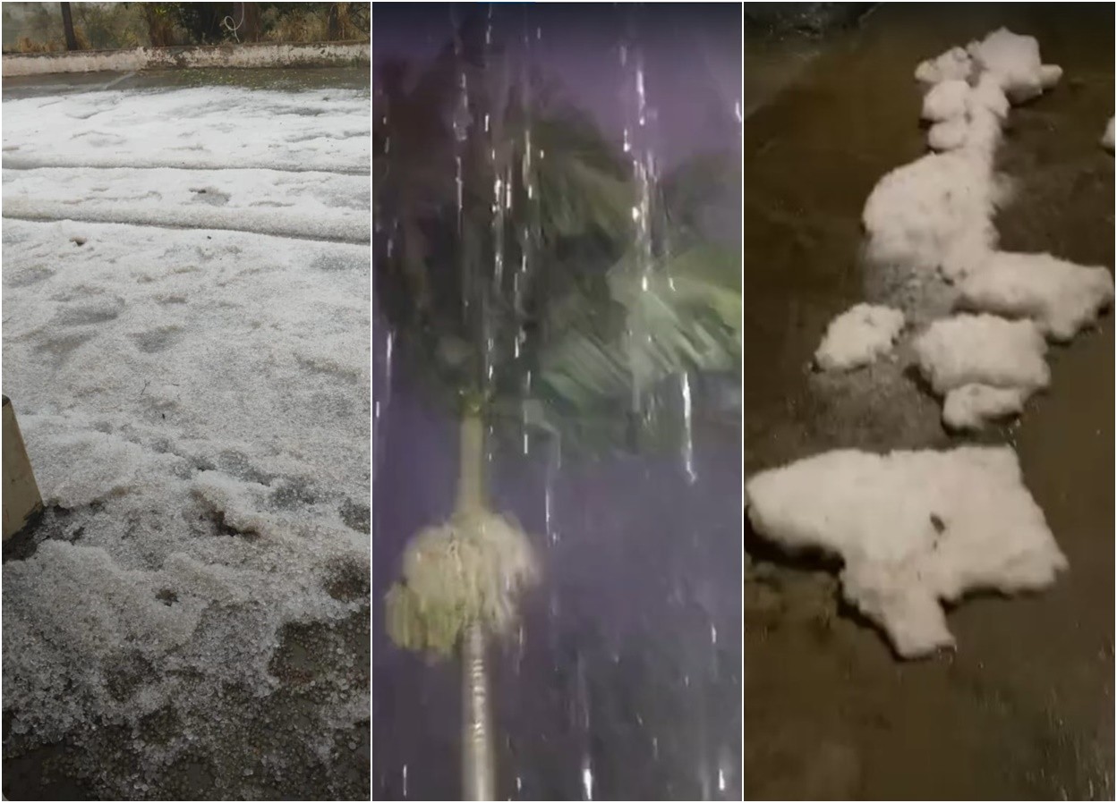Após 45 dias, Juiz de Fora volta a registrar chuva; temporal teve granizo e ventania na região ...