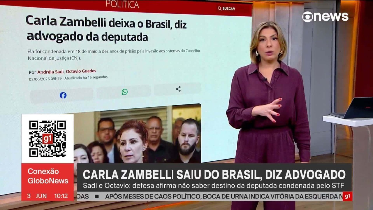 Passaporte de Carla Zambelli foi apreendido em 2023, mas liberado ...