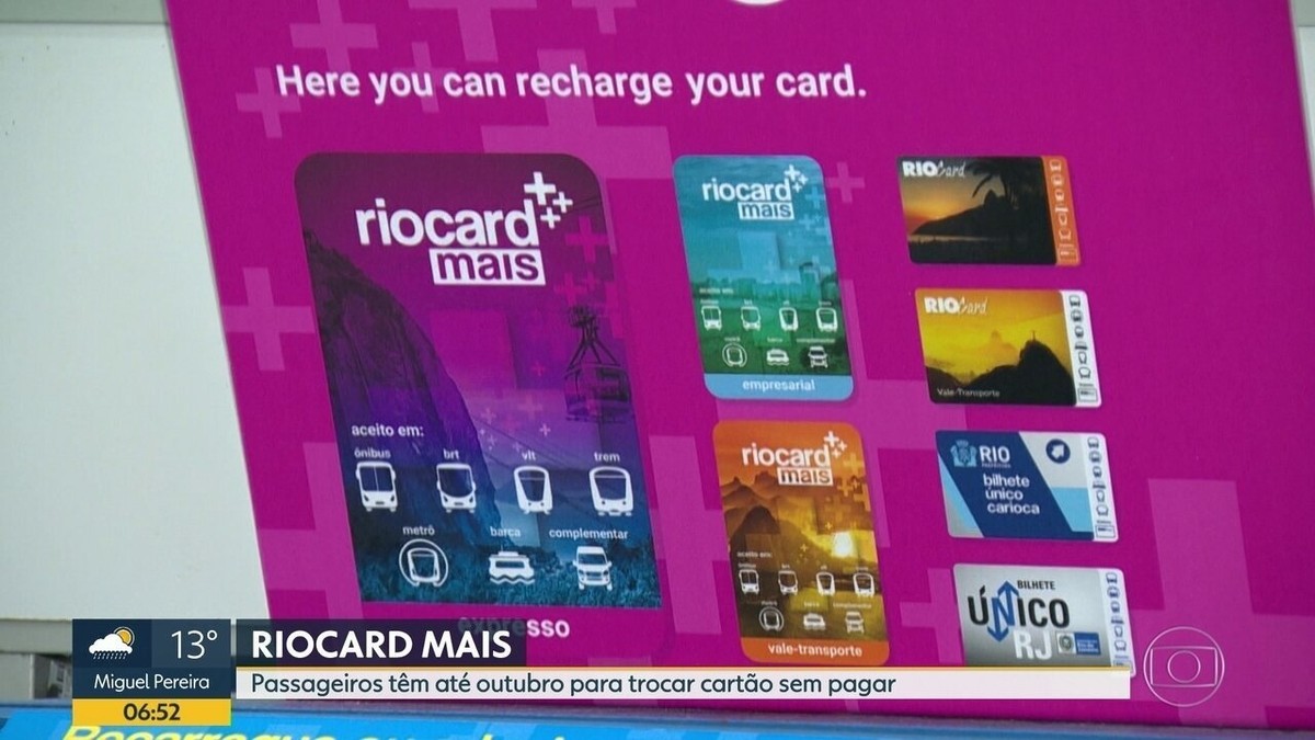 Prazo para troca para o Riocard Mais termina em outubro | Rio de ...