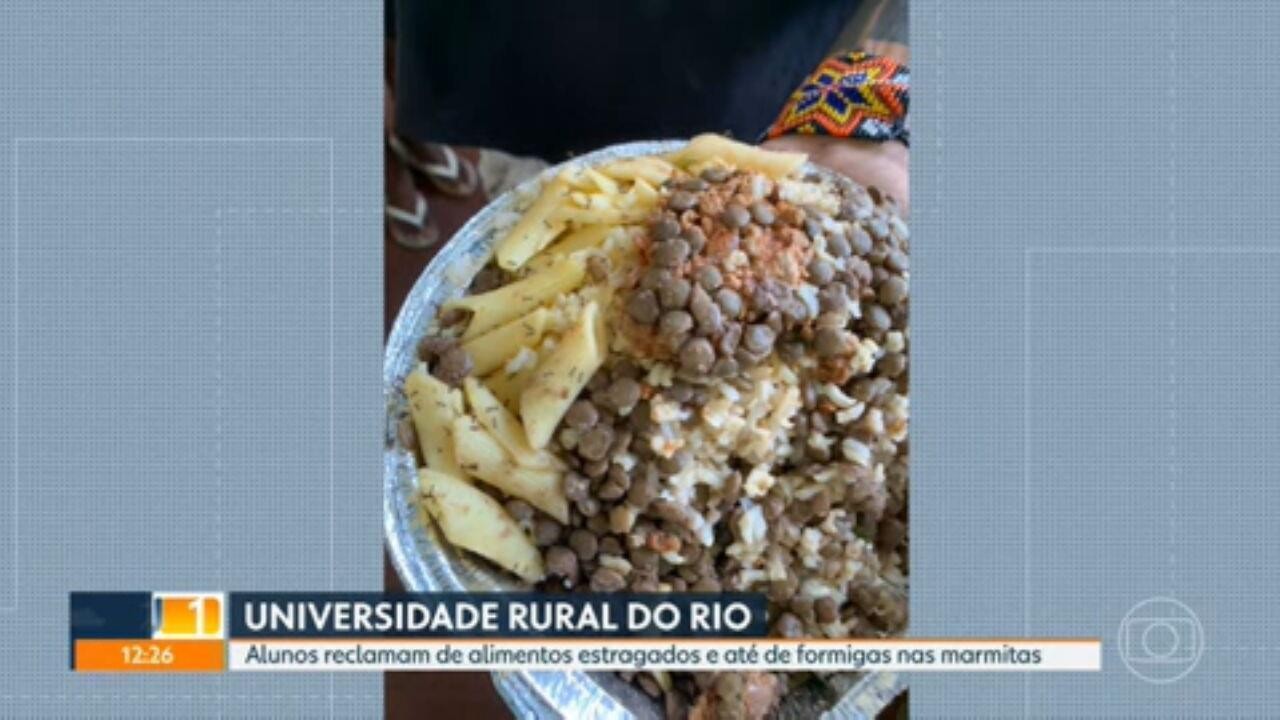 Alunos denunciam comida estragada e até com formigas na UFRRJ | Rio de ...