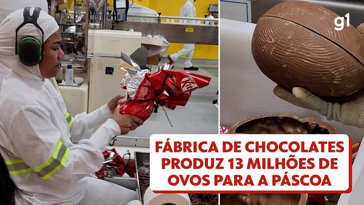 Maior fábrica de chocolates de América Latina produz 13 milhões de ovos ...