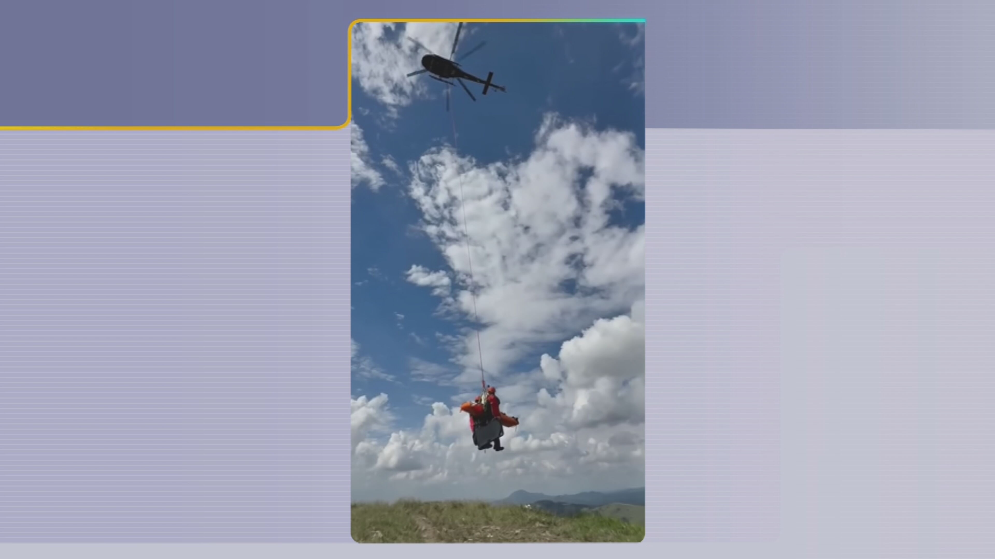 VÍDEO: idosa é socorrida pelo helicóptero Águia após cair em buraco ...