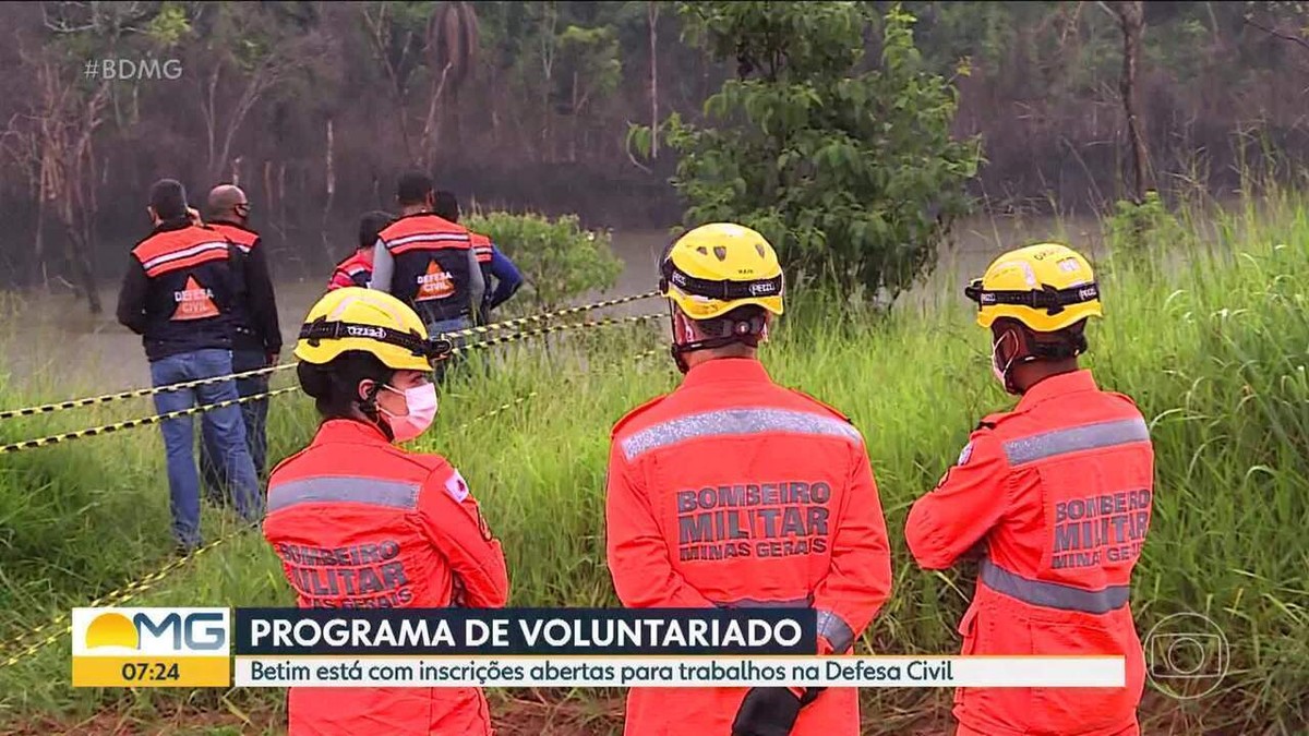 Betim abre inscrições para trabalho voluntário na Defesa Civil | Minas ...