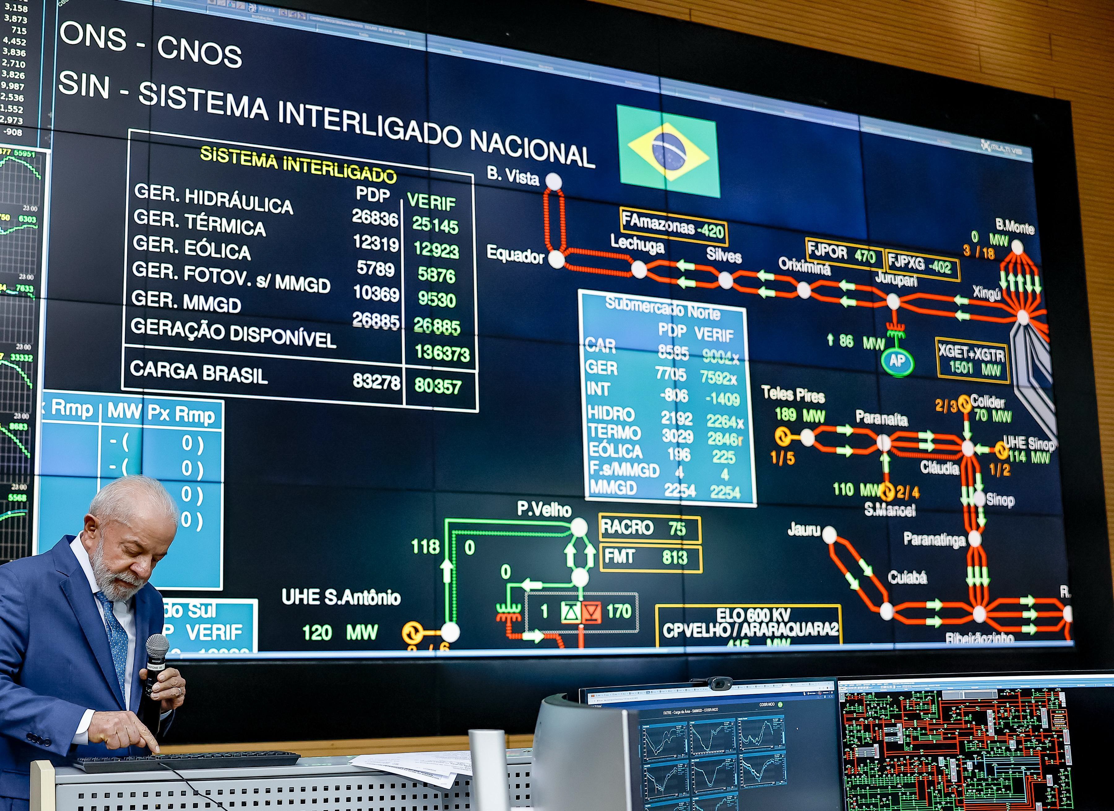 Linhão de Tucuruí: Presidente Lula inicia conexão de Roraima ao sistema ...