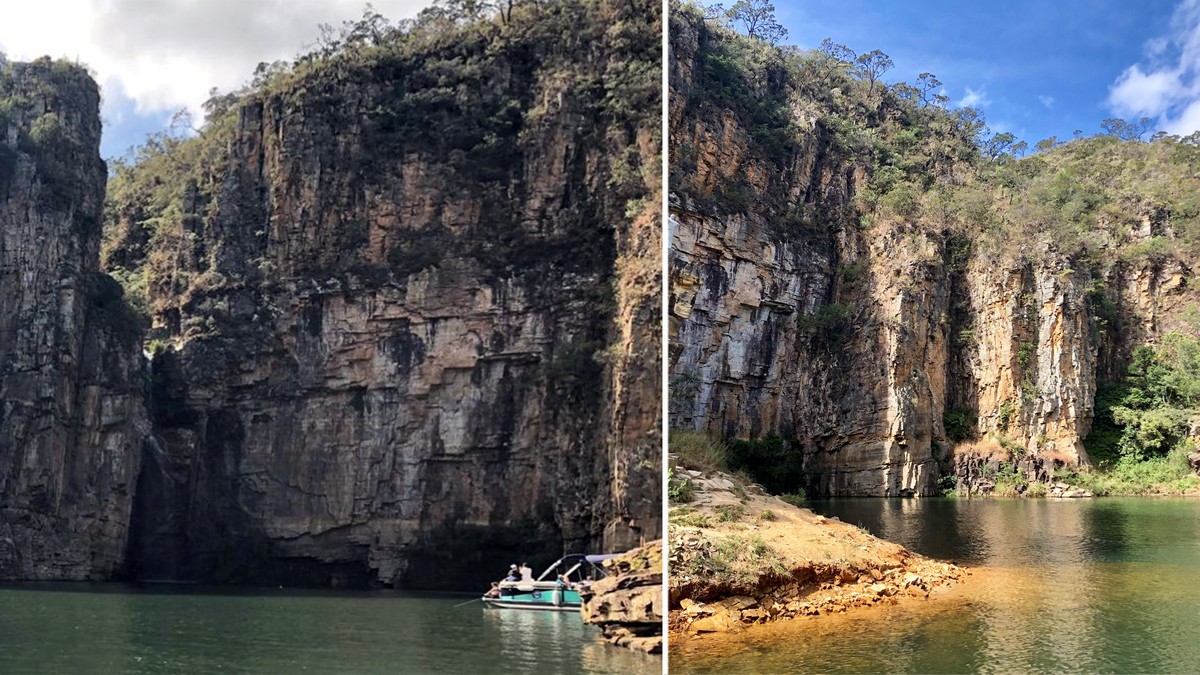 Fotos mostram como era local do paredão que caiu sobre lanchas em ...