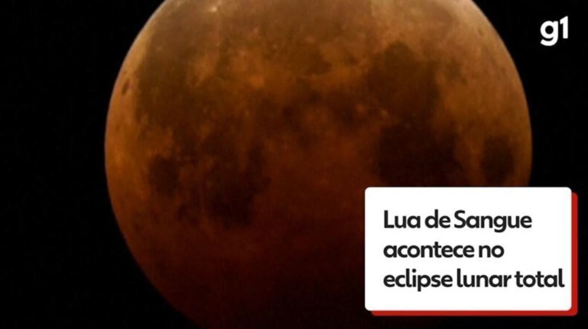 Eclipse total da Lua foi visto em todo o Brasil | Ciência | G1