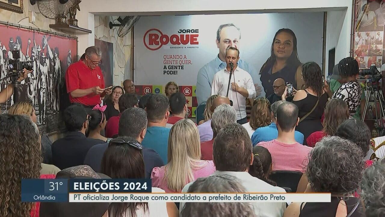 PT oficializa Jorge Roque como candidato a prefeito de Ribeirão Preto ...