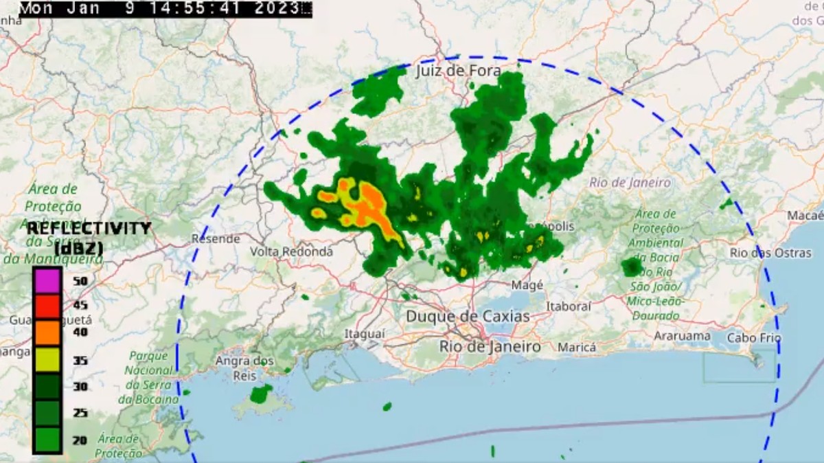 Rio entra em estágio de mobilização devido à previsão de chuva moderada ...