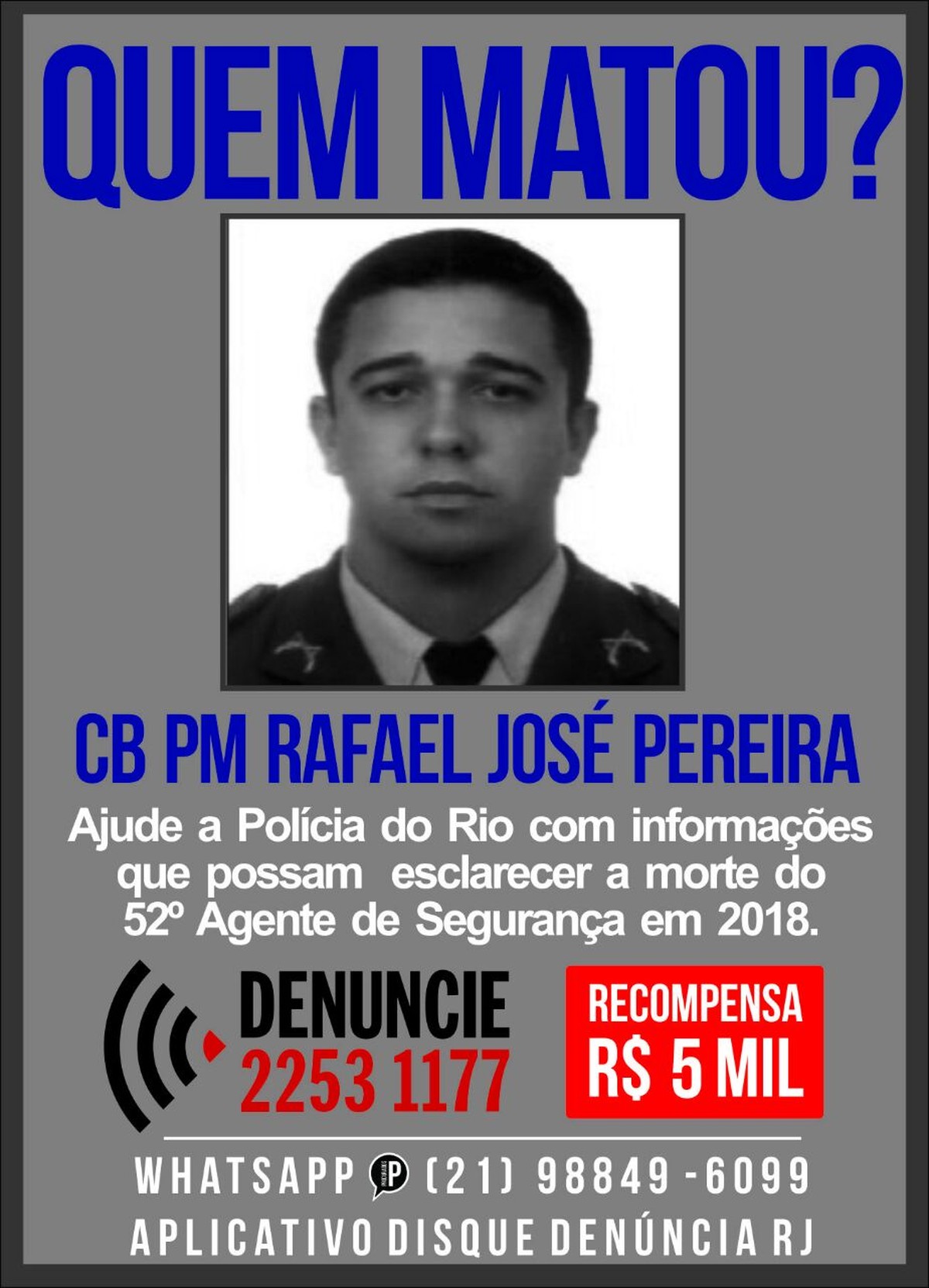 Disque Denúncia Oferece R 5 Mil Por Informações Que Levem A Assassinos