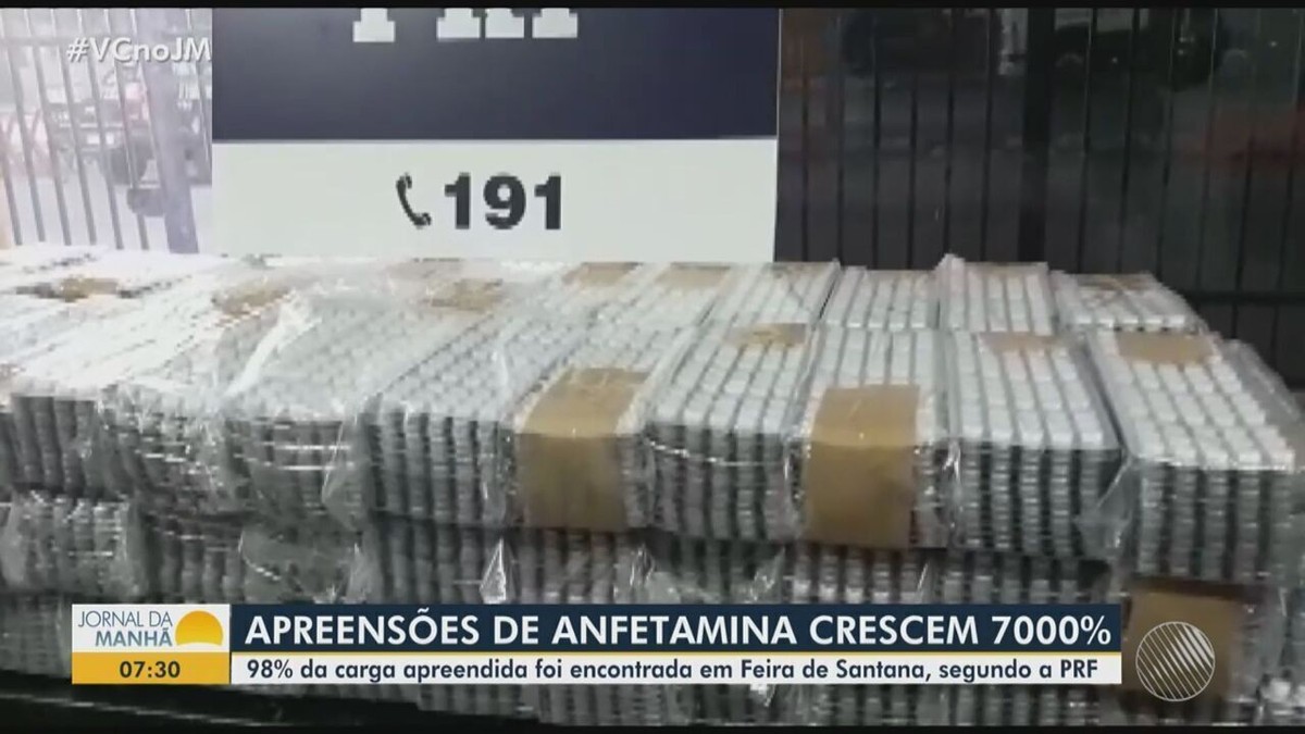 Apreensões de anfetamina bate recorde e cresce nas rodovias federais da Bahia | Bahia | G1