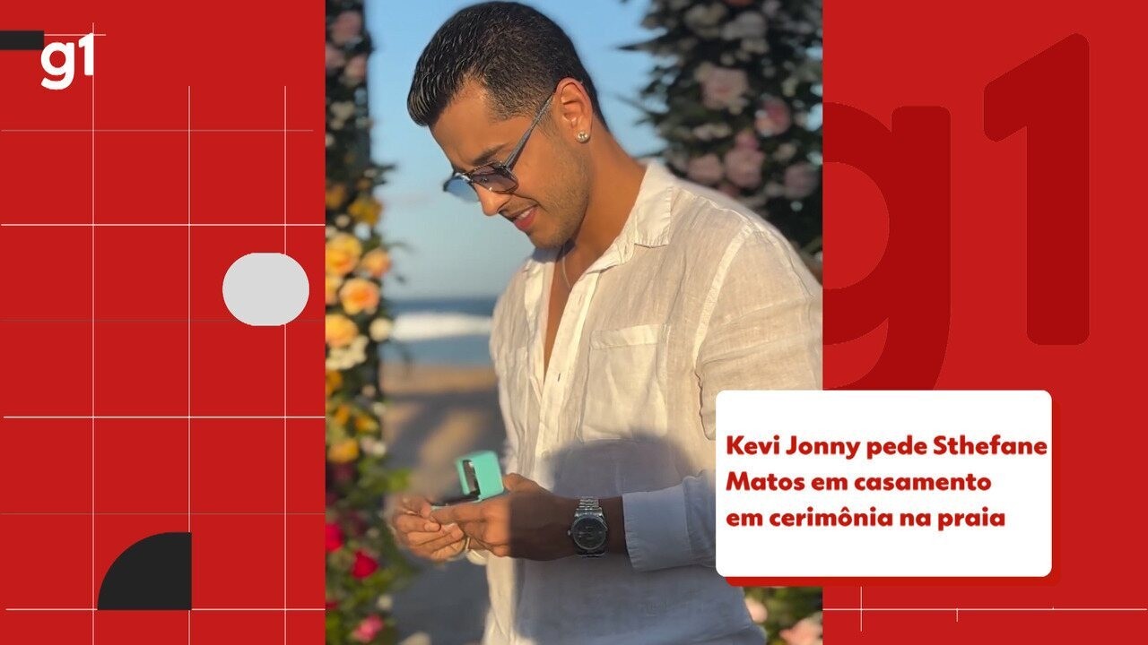 Após 'dar tempo' em namoro, cantor Kevi Jonny pede Sthe Matos em casamento | Bahia | G1