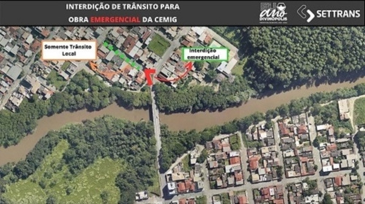 Ponte que liga o bairro Esplanada ao Antônio Fonseca, em Divinópolis ...