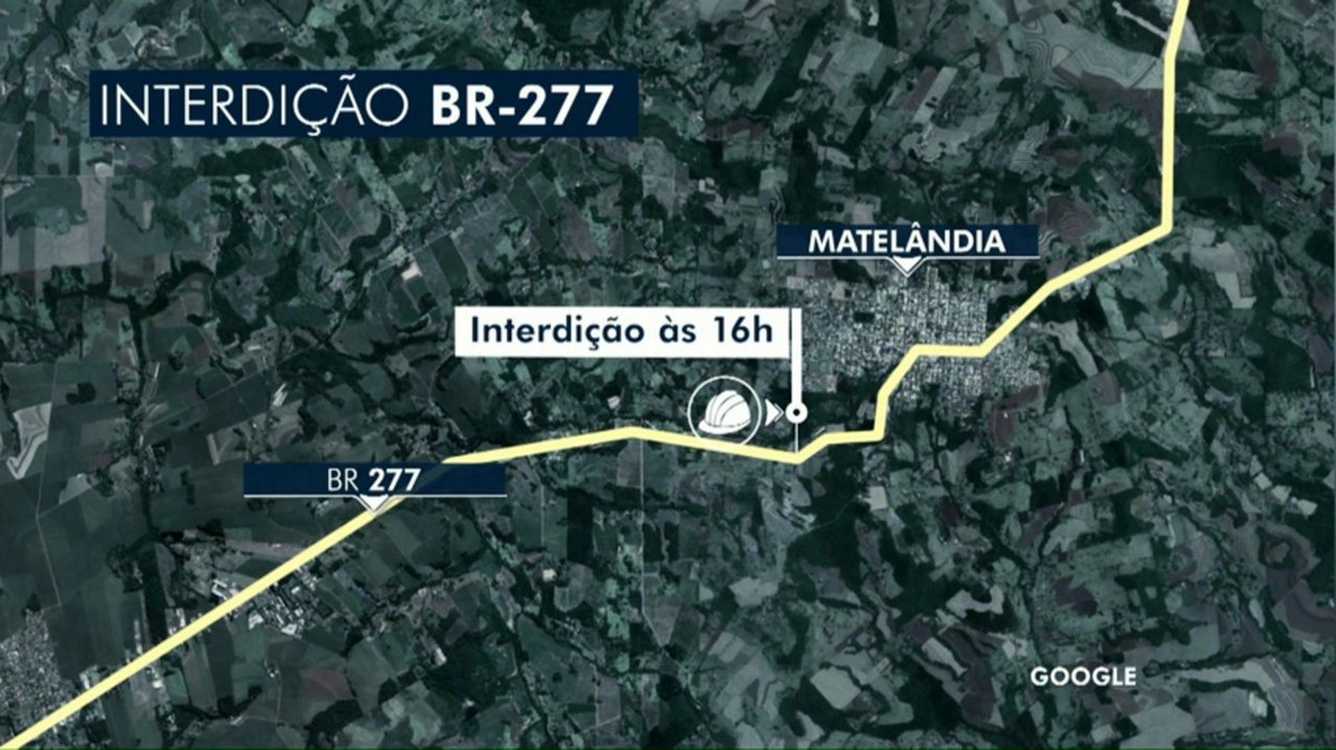 Trecho da BR-277 será interditado nesta quarta-feira (29), diz ...