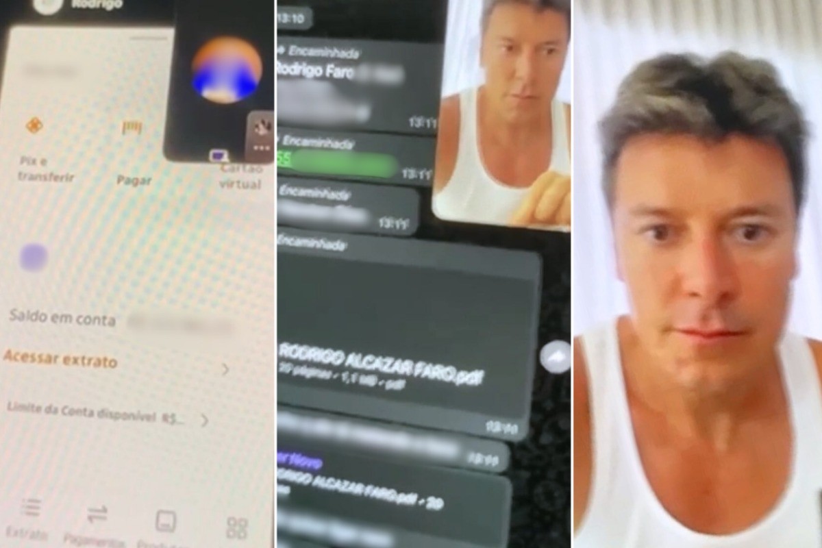 Rodrigo Faro faz videochamada com estelionatário e mostra extrato ...