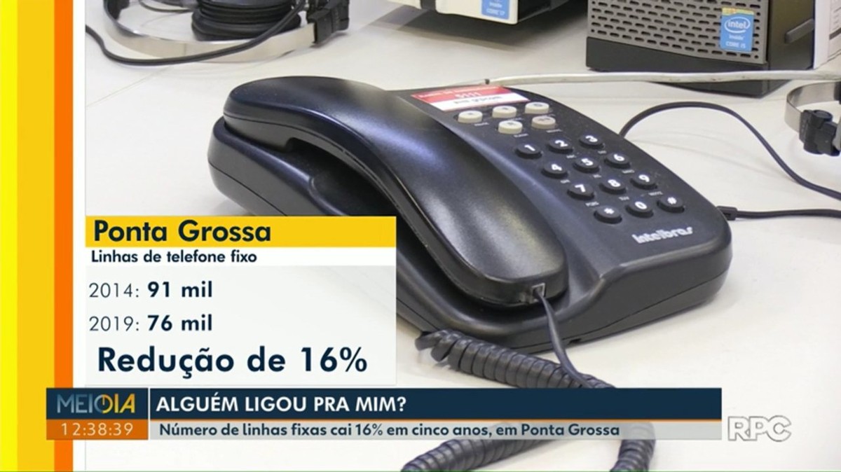 Número de linhas de telefone fixo cai 16% em cinco anos, em Ponta ...