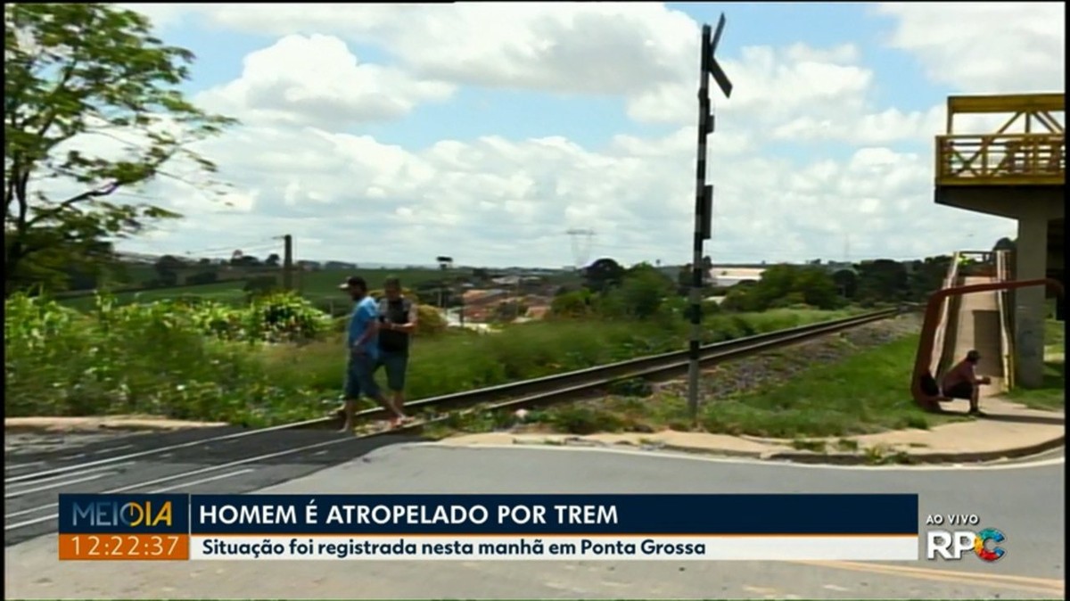 Homem morre atropelado por trem em Ponta Grossa | Campos Gerais e Sul | G1