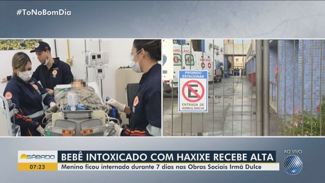 Bebê intoxicado com haxixe recebe alta após sete dias de internação na ...