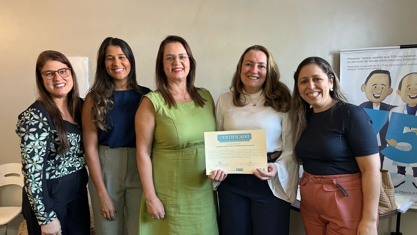 Anvisa e Sesau certificam Santa Casa de Maceió com Alta Conformidade