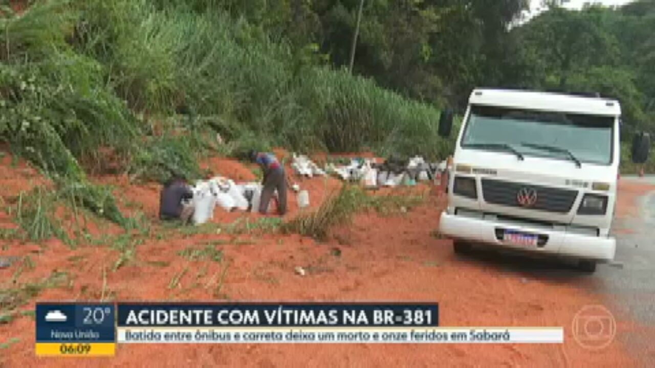 Acidente entre ônibus e carreta deixa um morto e feridos na Grande BH | Minas Gerais | G1