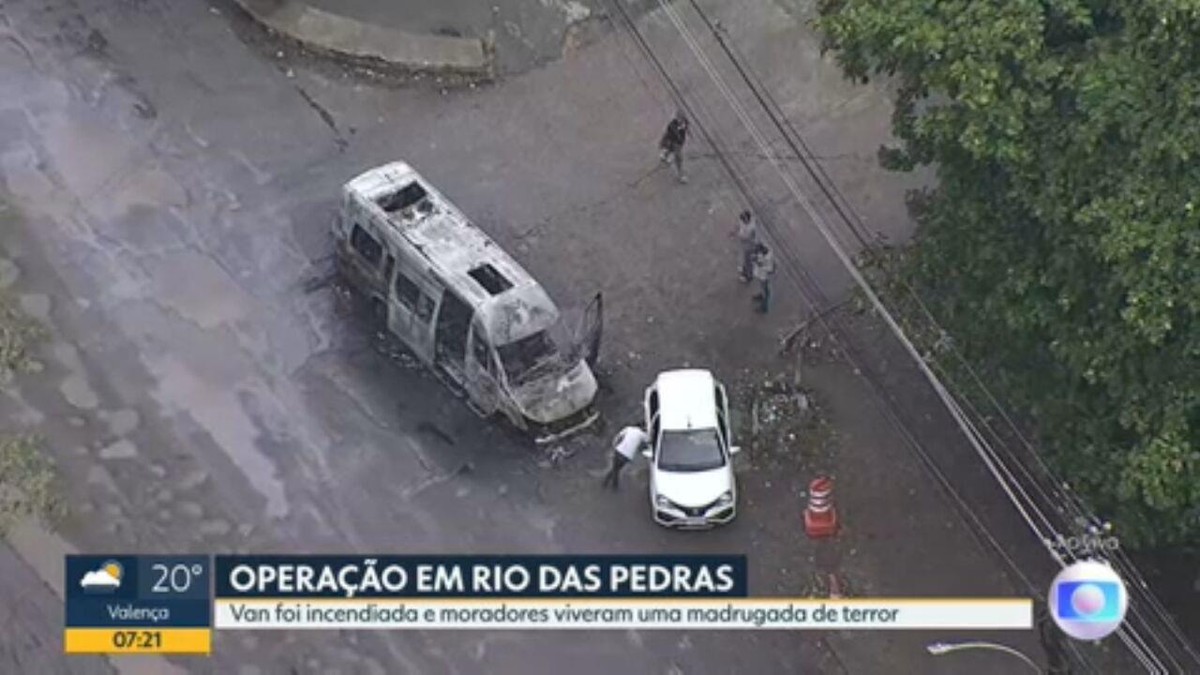Madrugada de tiroteios na Zona Oeste tem 2 mortos e van incendiada em Rio das Pedras | Rio de ...