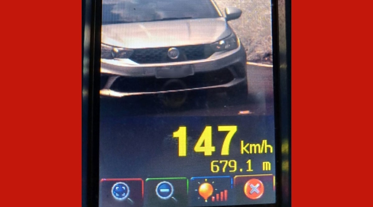 Motorista é flagrado trafegando a 147km/h na BR-174, no Amazonas | Amazonas | G1
