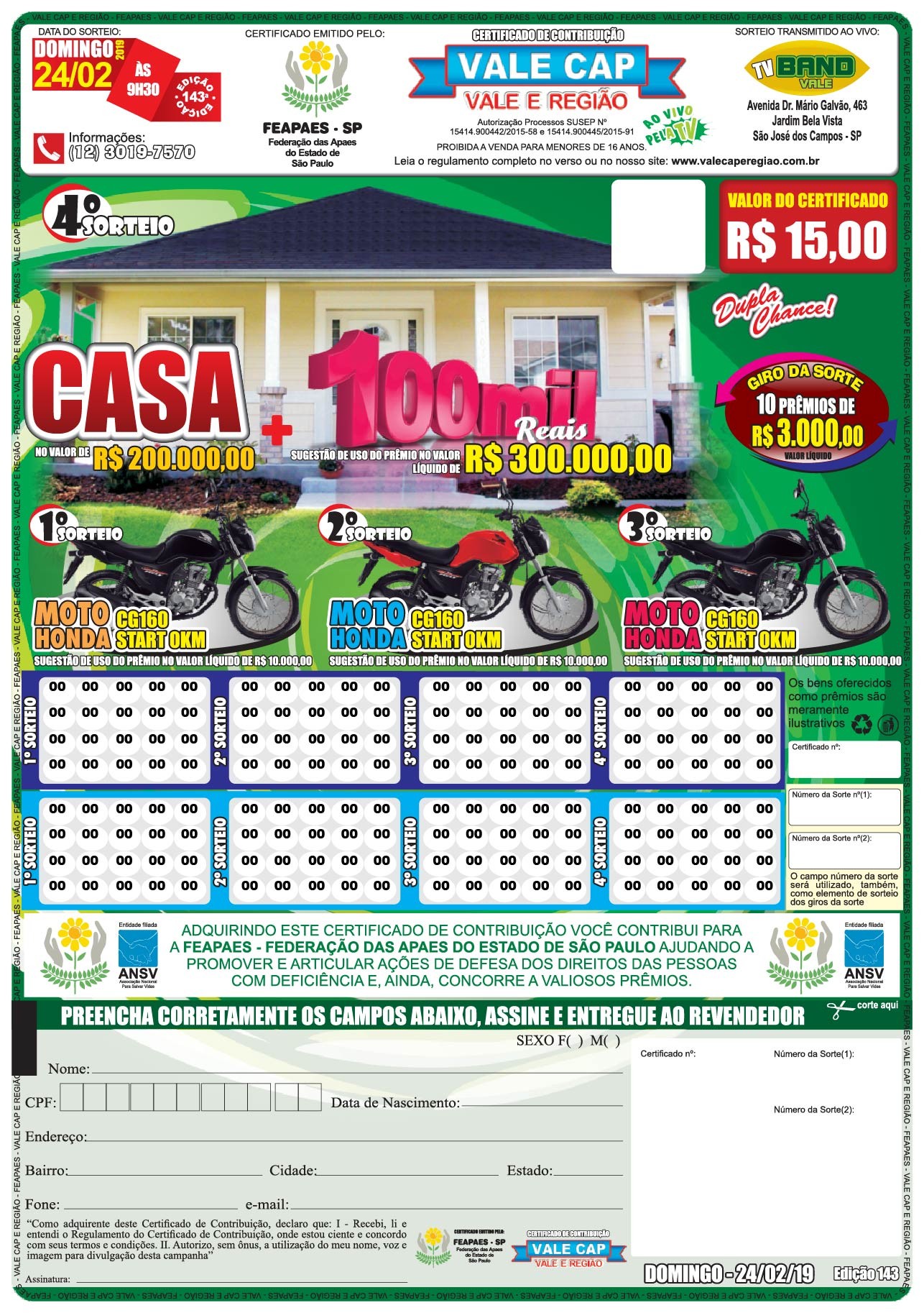 Vale Cap sorteia casa no valor de 200 mil reais nesta semana | Especial ...