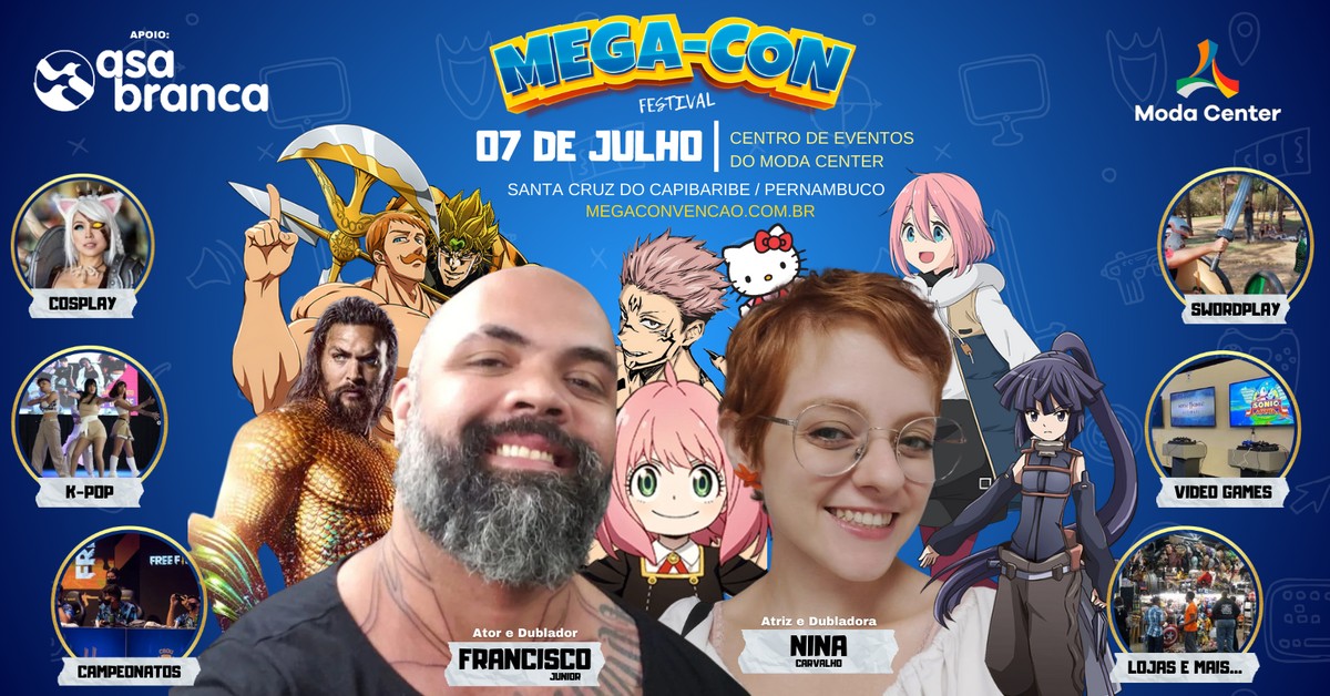 Mega-Con Festival, evento de cultura pop e geek, acontece no Moda ...