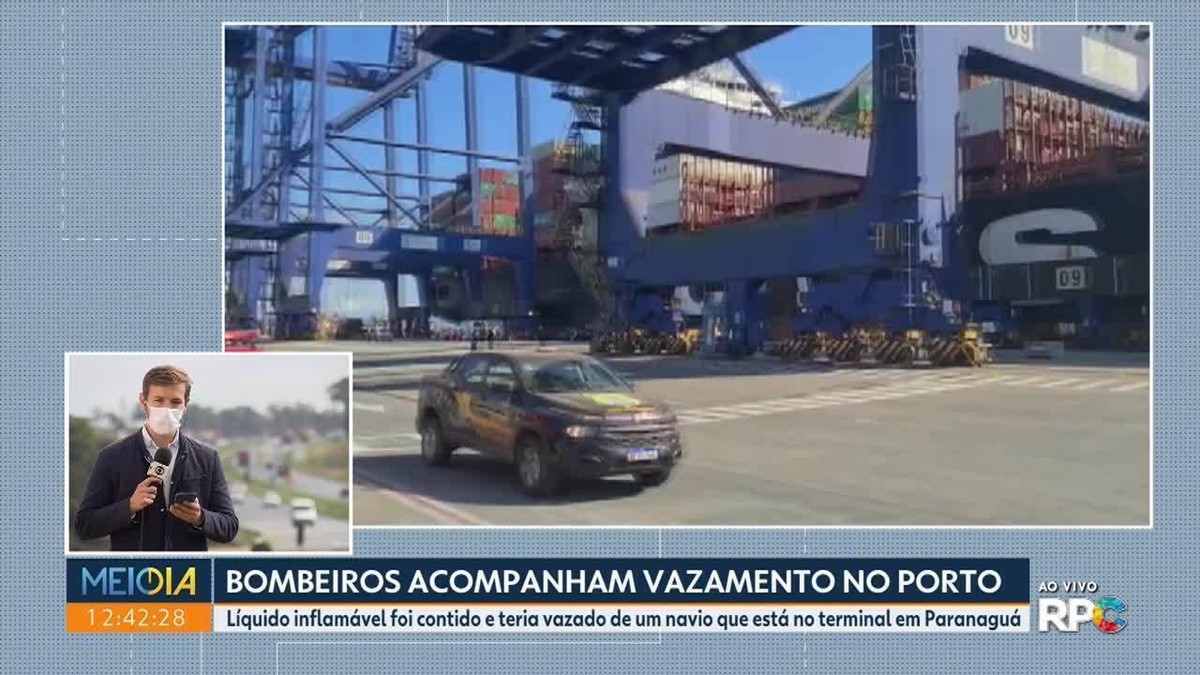 Carga inflamável vaza de contêiner no Porto de Paranaguá; produto não ...