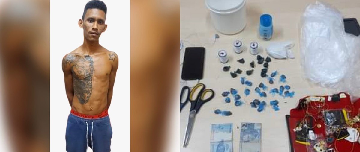 Homem é preso suspeito de tráfico de drogas no bairro São Cristóvão, em ...
